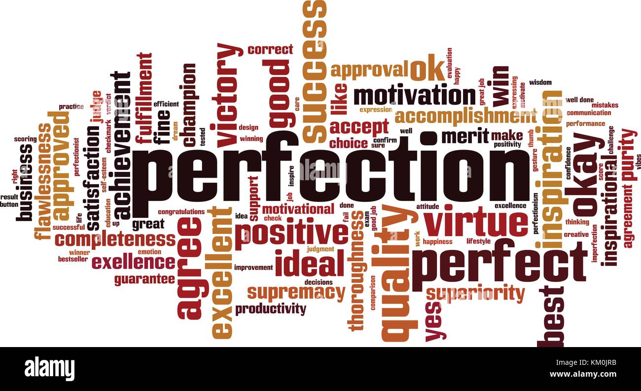 Perfection word cloud concept. Vector illustration Stock Vector Image ...