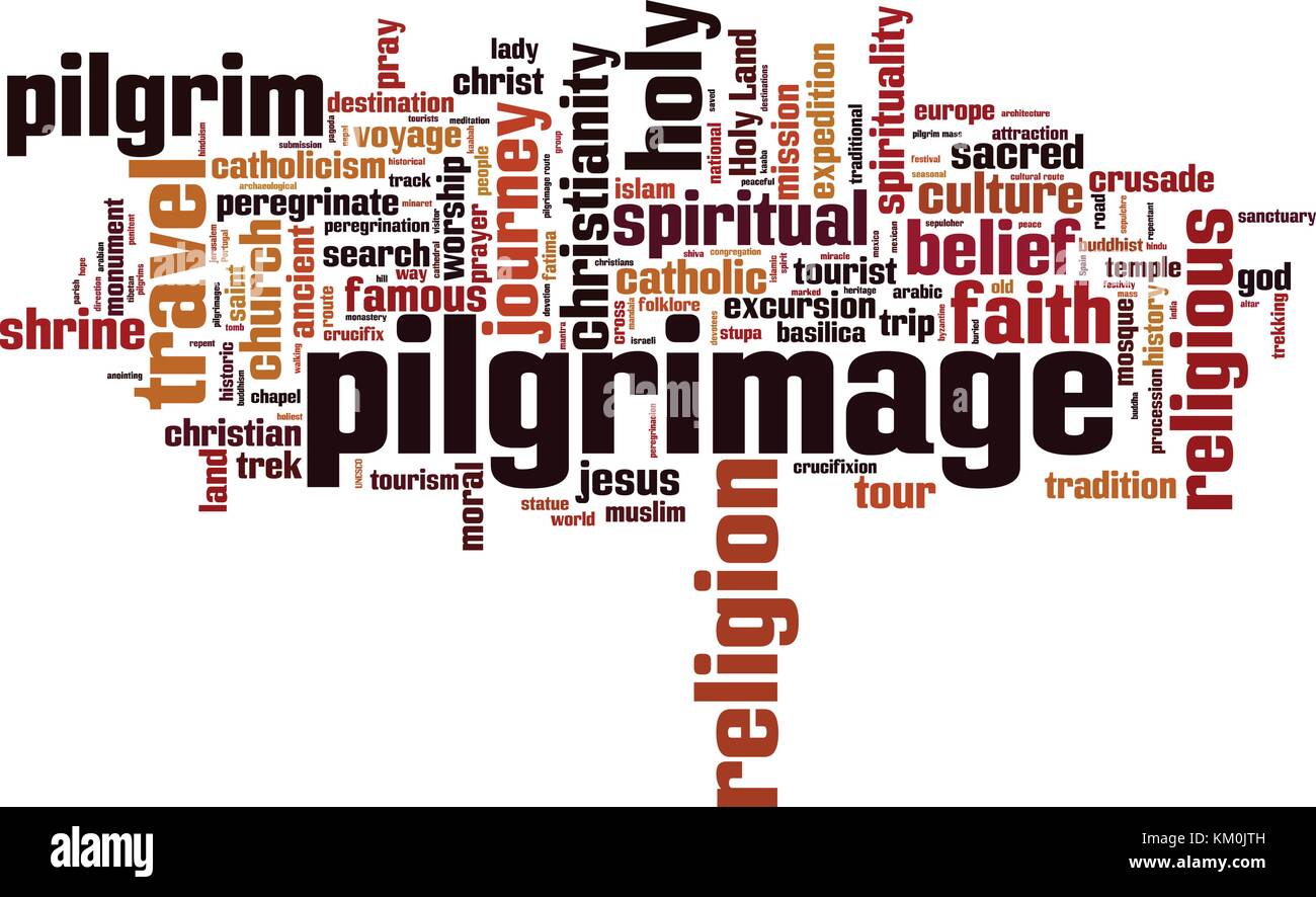 Pilgrimage word cloud concept. Vector illustration Stock Vector Image ...
