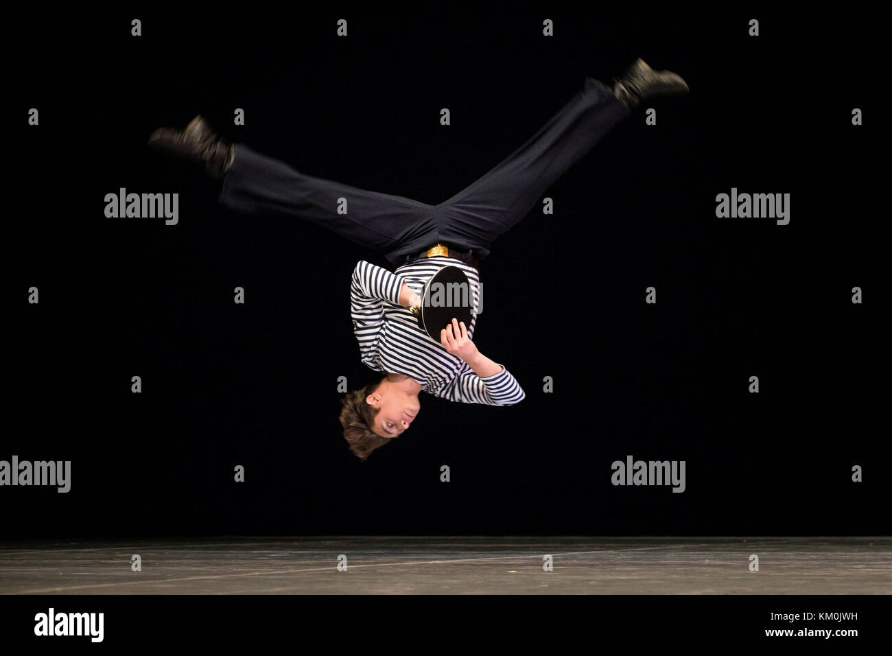 Maxim Borkovsky performs a sailor's dance "Yablochko" at the gala ...