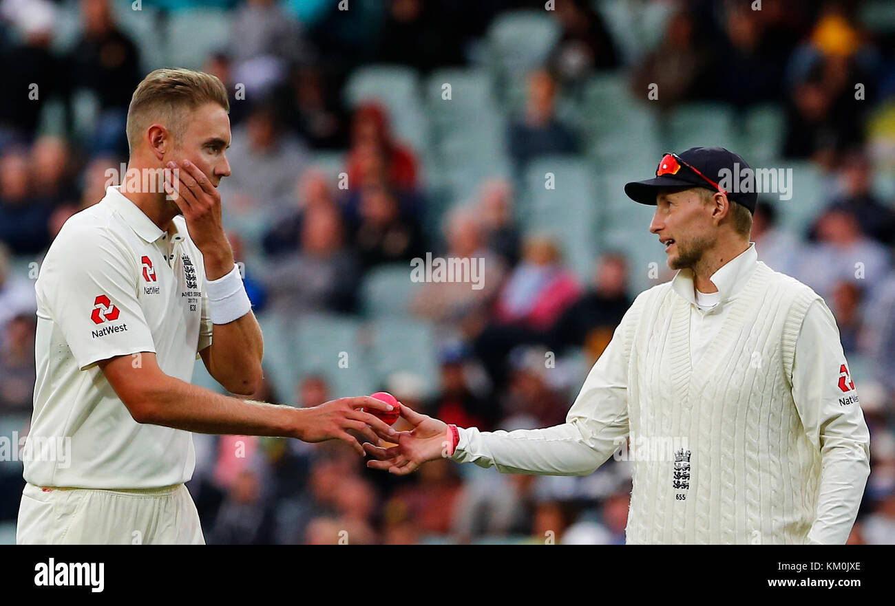 England's Joe Root and Stuart Broad in the field during day two of the ...