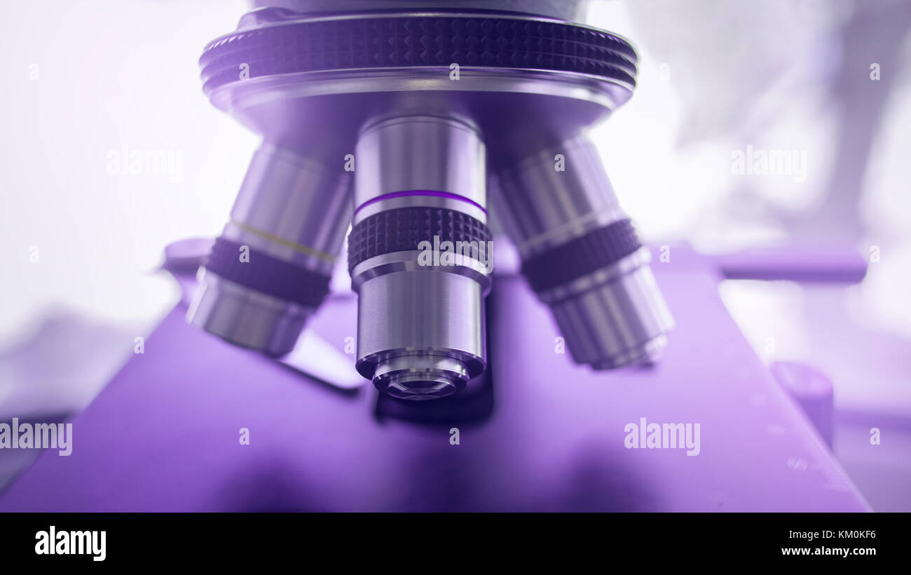 Optical microscope - science and laboratory equipment. For conducting ...