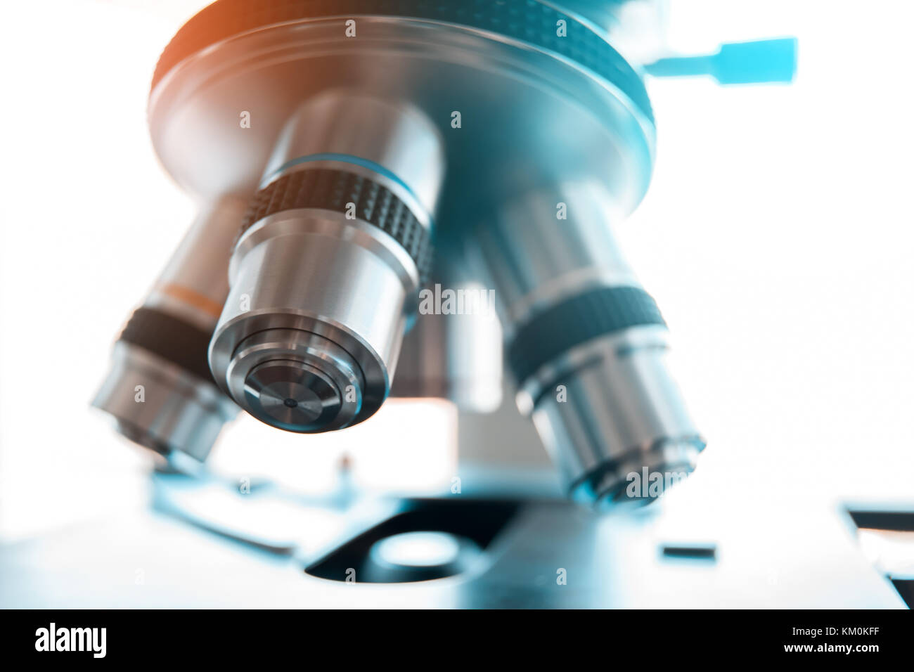 Optical microscope - science and laboratory equipment. For conducting ...