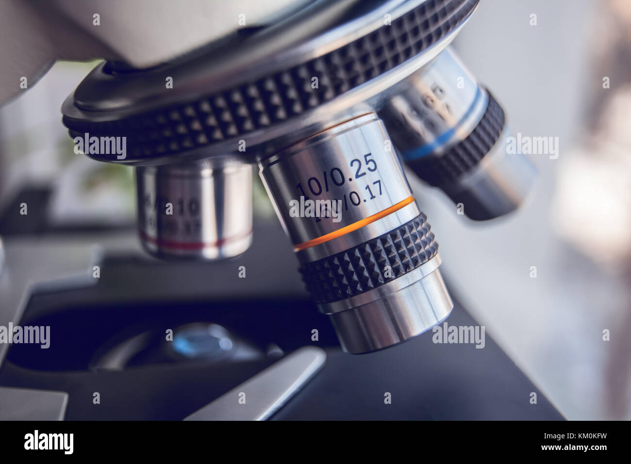 Optical microscope - science and laboratory equipment. For conducting ...