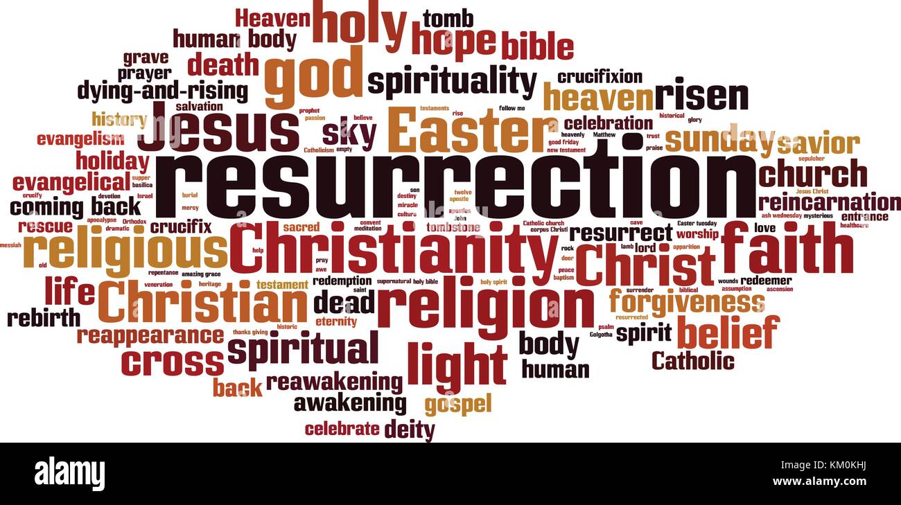 Resurrection word cloud concept. Vector illustration Stock Vector Image ...