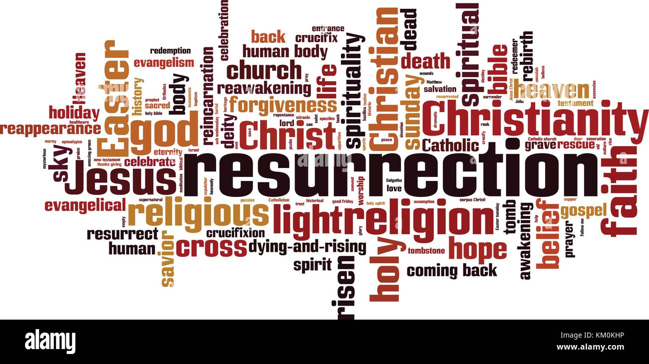 Resurrection word cloud concept. Vector illustration Stock Vector Image ...