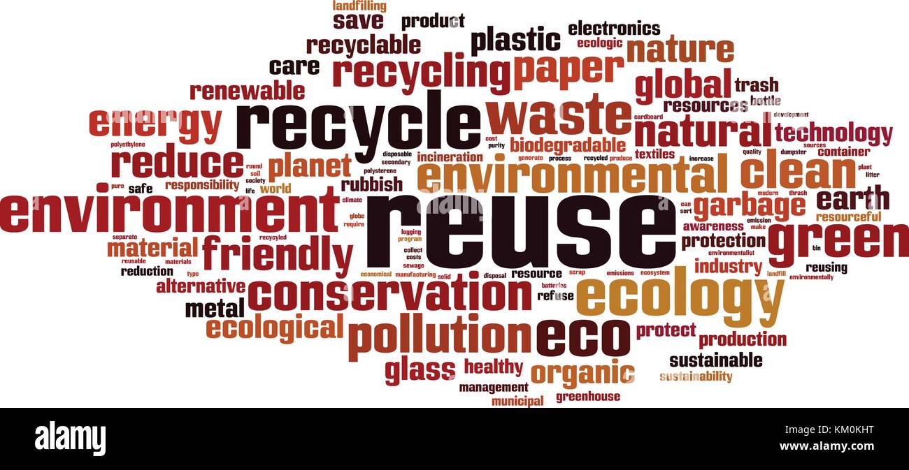 Reuse word cloud concept. Vector illustration Stock Vector Image & Art ...