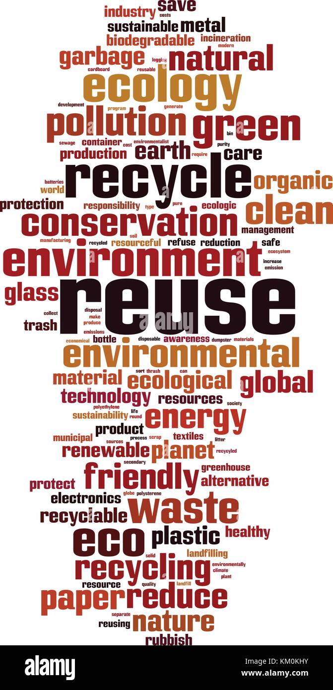 Reuse word cloud concept. Vector illustration Stock Vector Image & Art ...