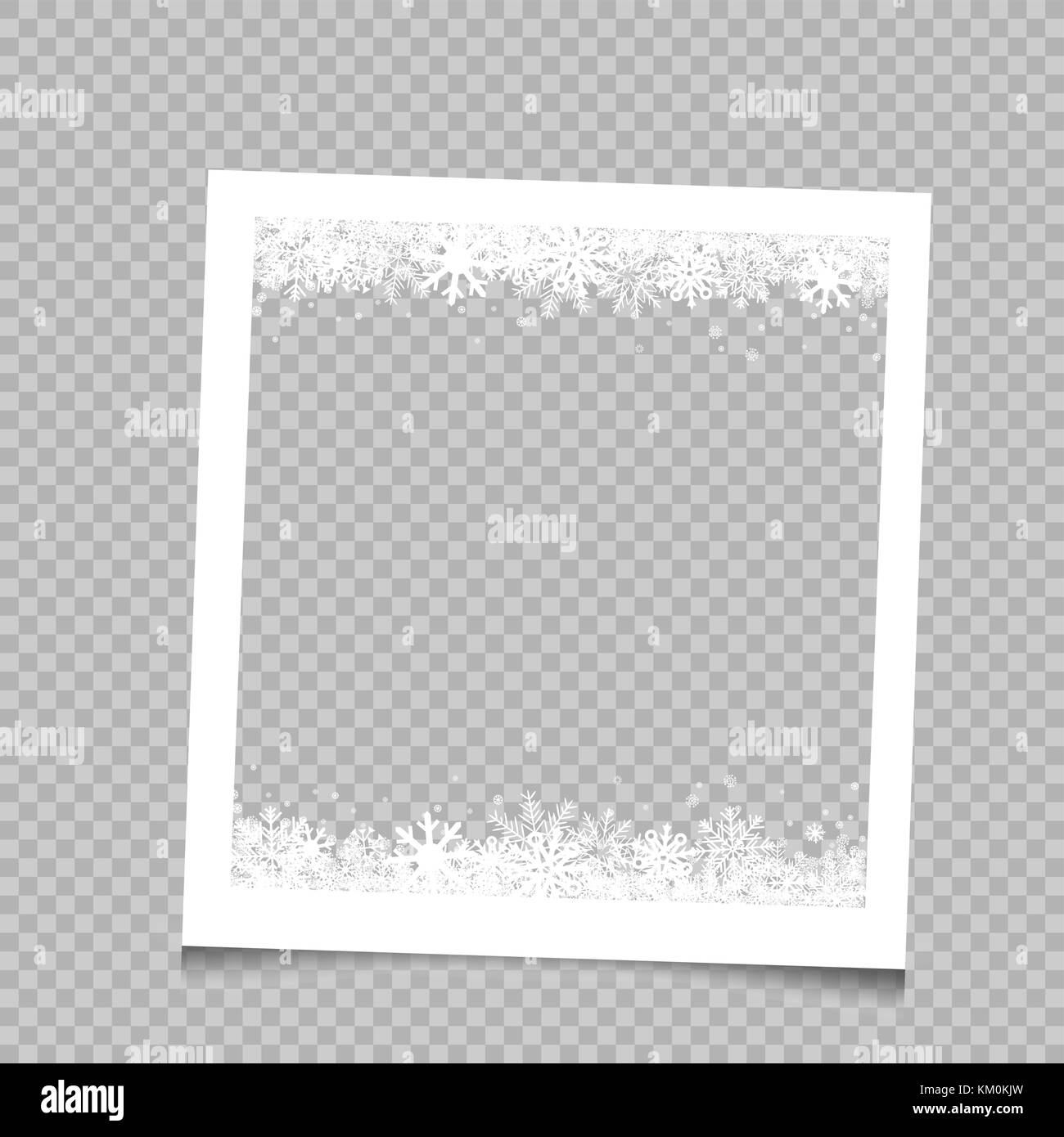 Square frame Christmas snow Stock Vector Image & Art - Alamy