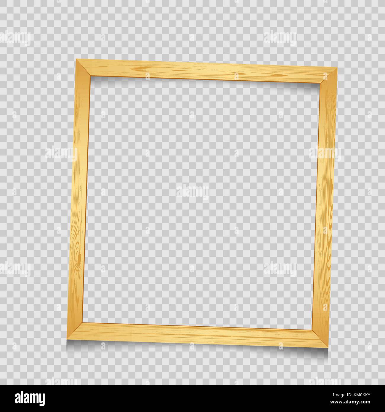 Wooden square frame transparent background Stock Vector Image & Art - Alamy