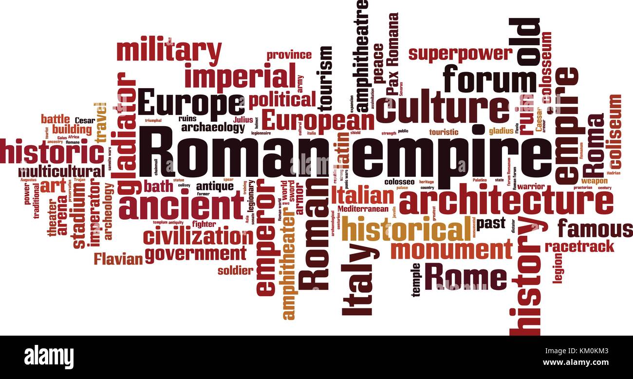 Roman empire word cloud concept. Vector illustration Stock Vector Image ...