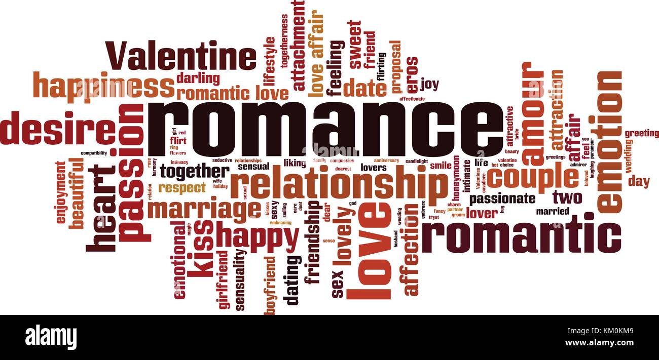 Romance word cloud concept. Vector illustration Stock Vector Image ...