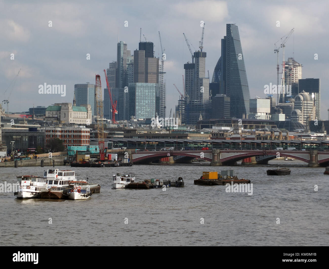 London, England - November 03, 2017: The city of london financial ...