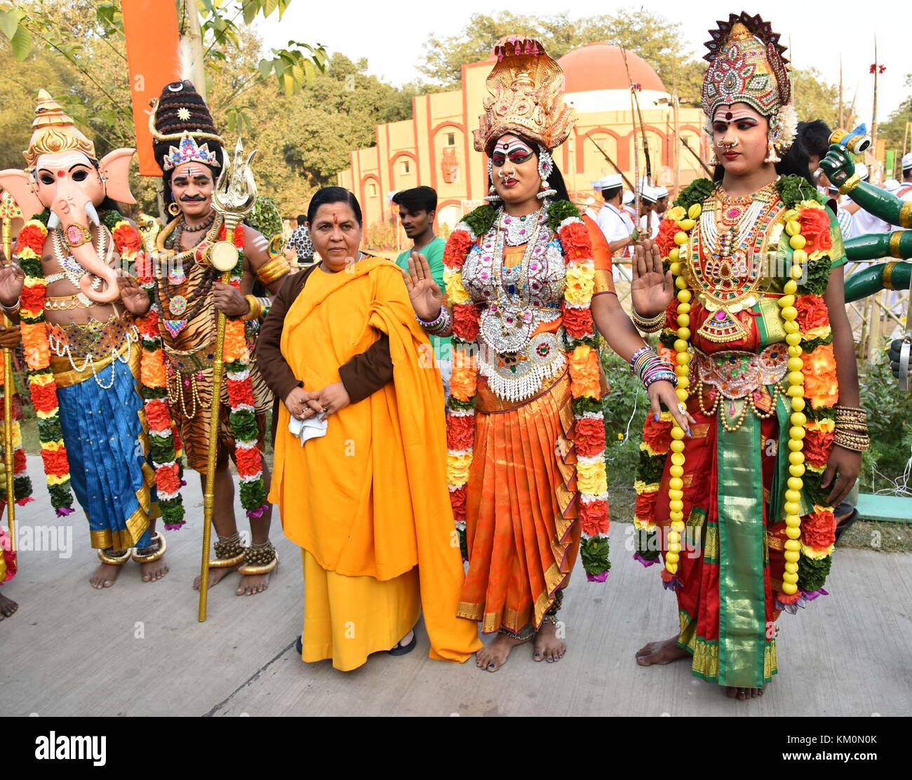 Indian Minister for Drinking Water & Sanitation, Uma Bharti, center ...