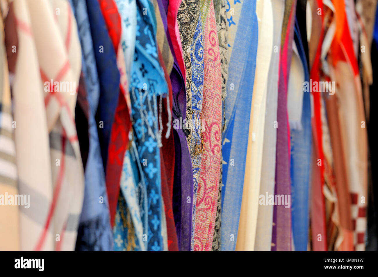Colorful cloth fabric as a vibrant background image Stock Photo - Alamy
