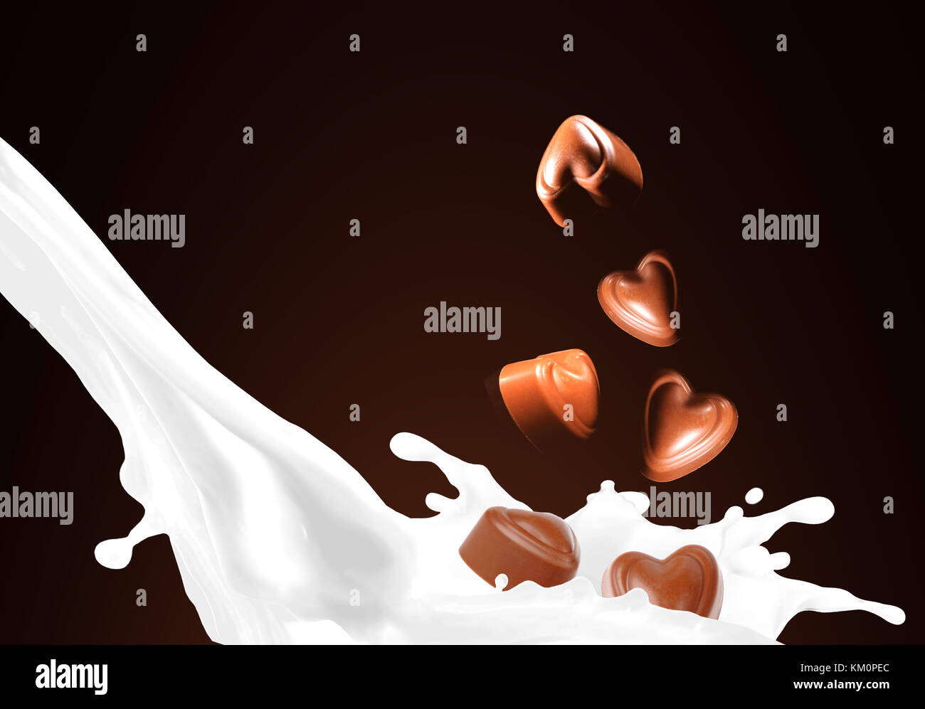 Chocolate milk splash hi-res stock photography and images - Alamy