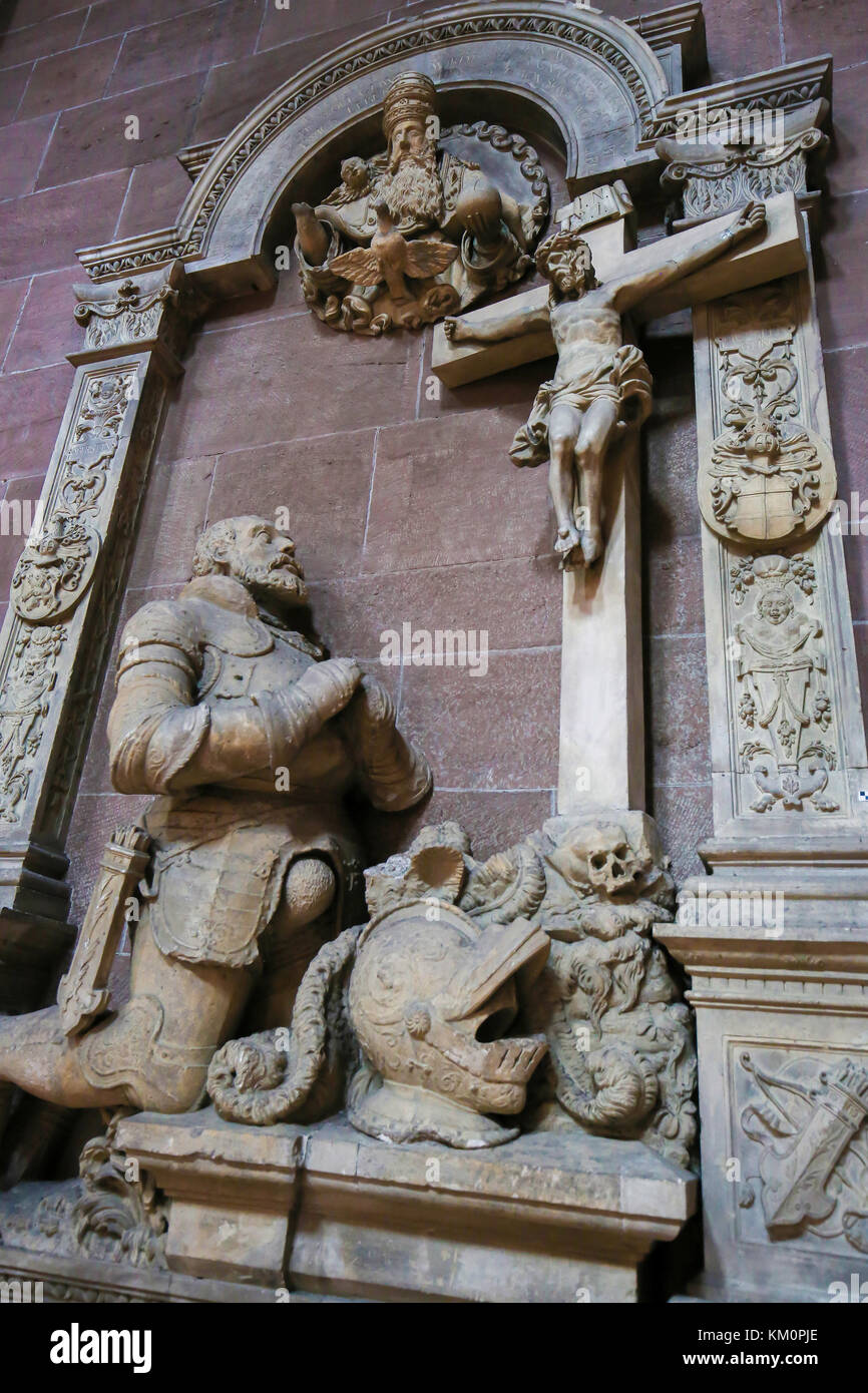 LAte 15th Century Gothic Stone Relief in the Wormser Dom or St Peters ...