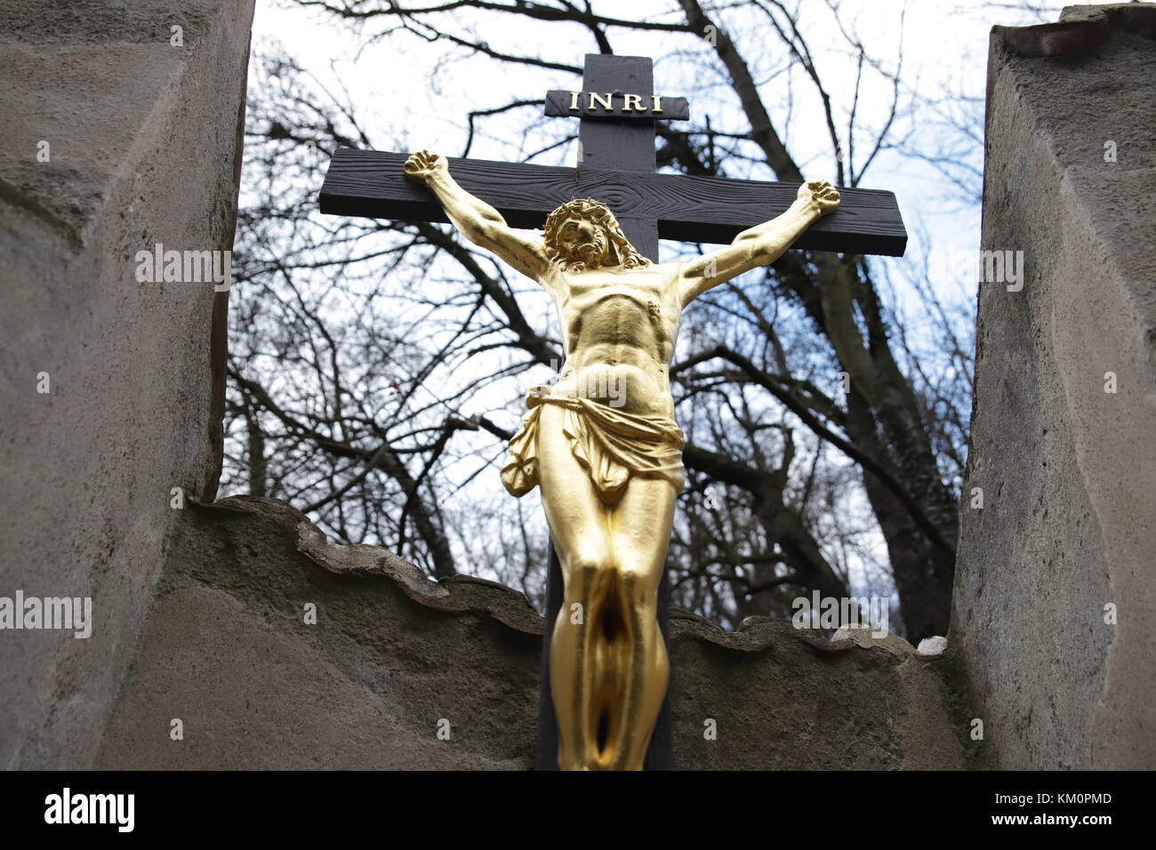 Jesus christ crucified old crucifix hi-res stock photography and images - Alamy