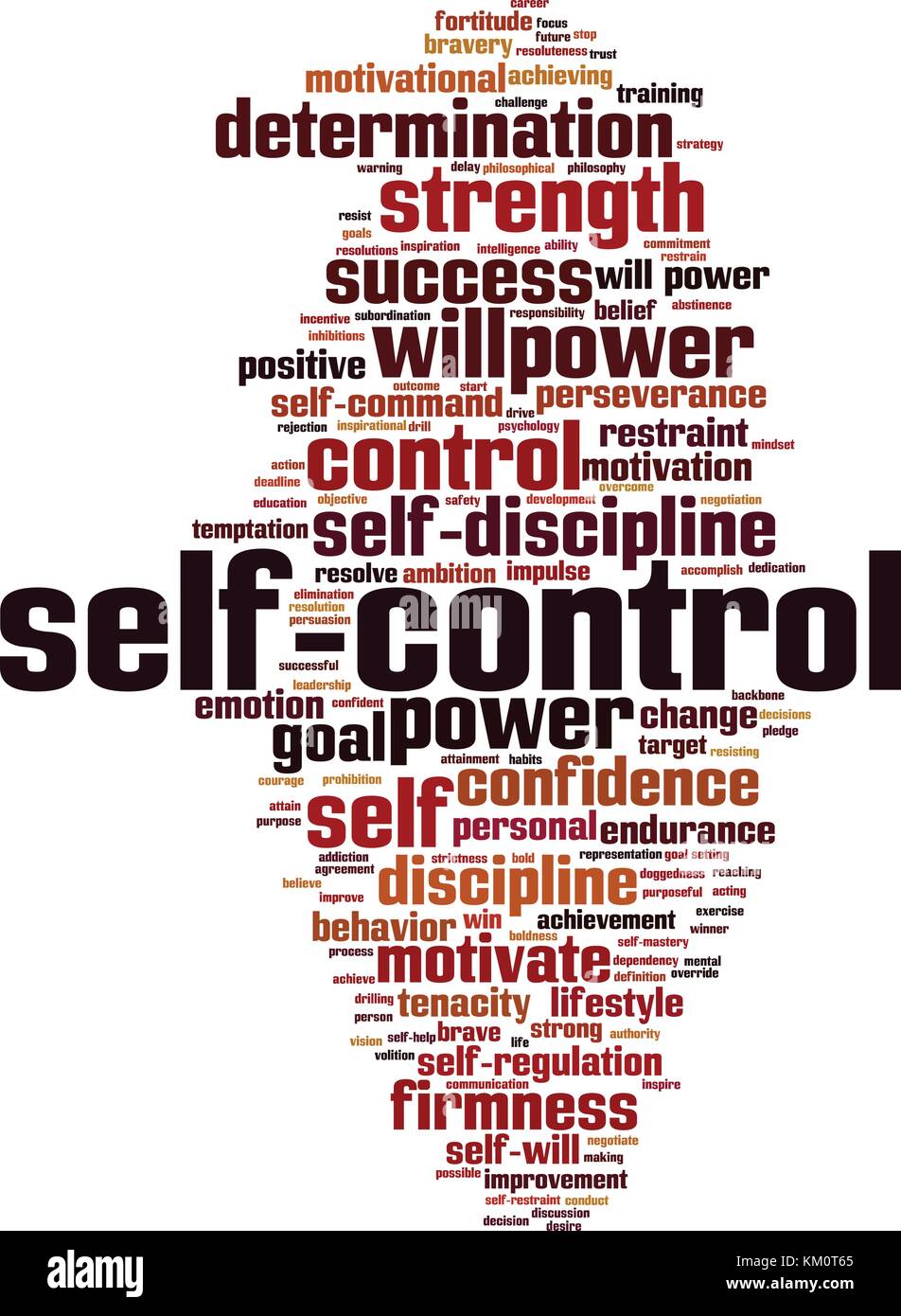 Self-control word cloud concept. Vector illustration Stock Vector Image ...