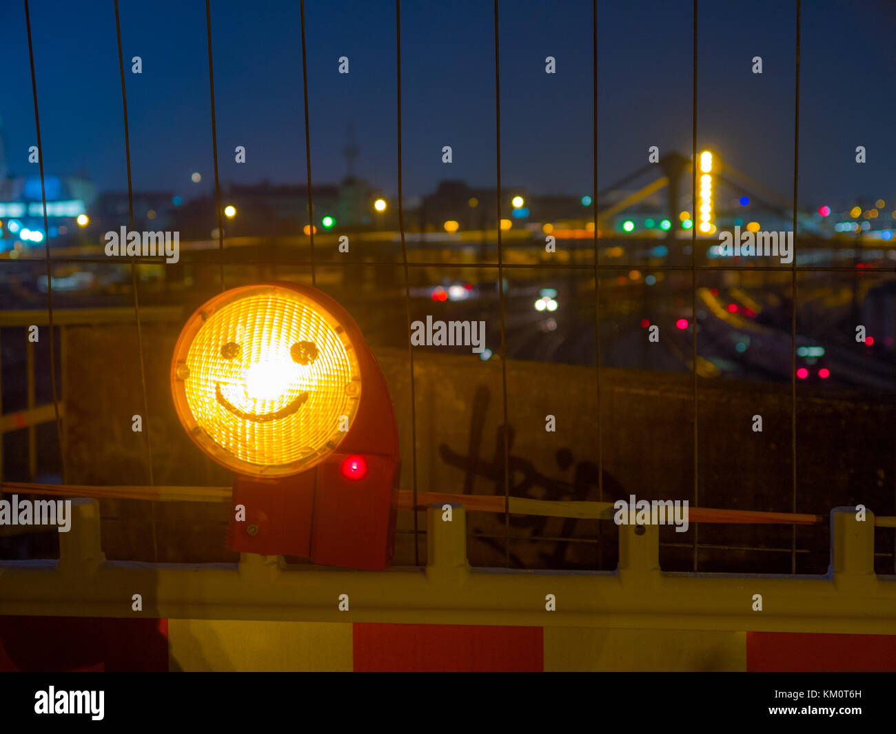 Warning light at construction site hi-res stock photography and images ...