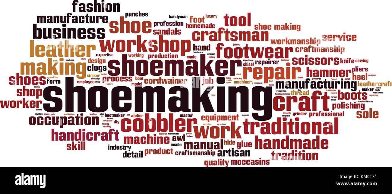 Shoemaking word cloud concept. Vector illustration Stock Vector Image ...