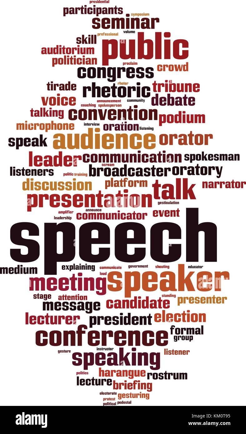 Speech word cloud concept. Vector illustration Stock Vector Image & Art ...
