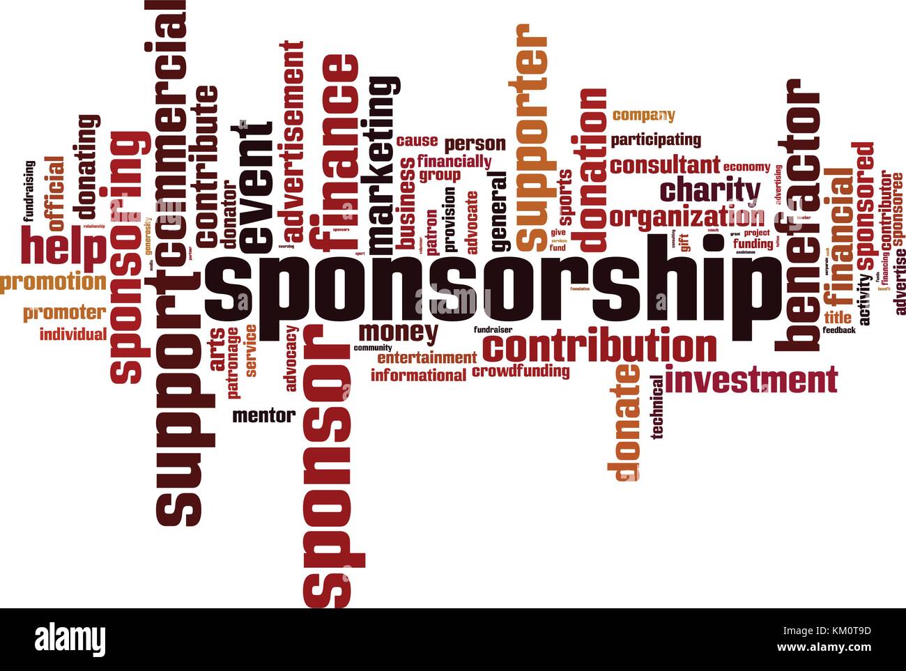 Sponsorship word cloud concept. Vector illustration Stock Vector Image ...