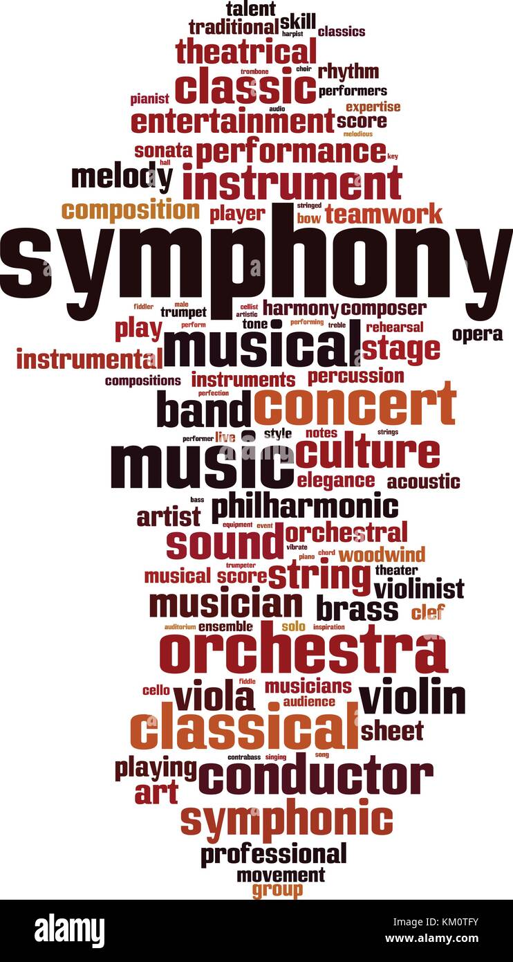 Symphony word cloud concept. Vector illustration Stock Vector Image ...