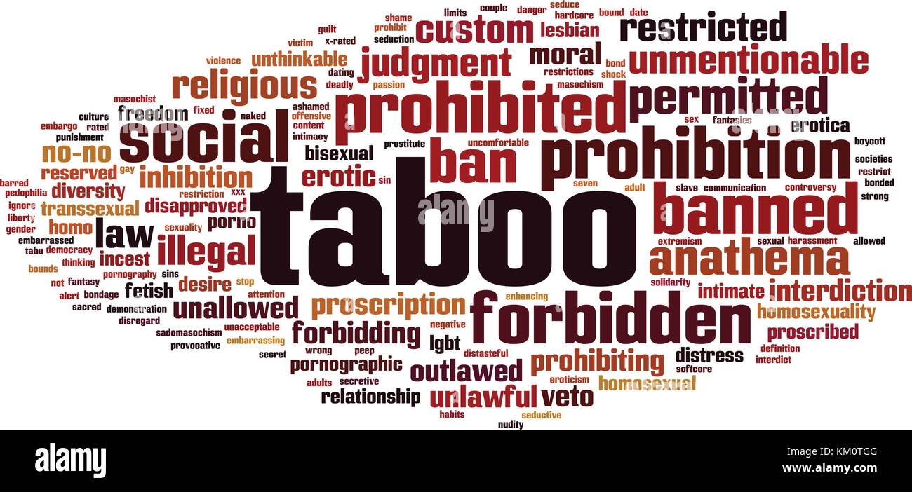 Taboo word cloud concept. Vector illustration Stock Vector Image & Art - Alamy