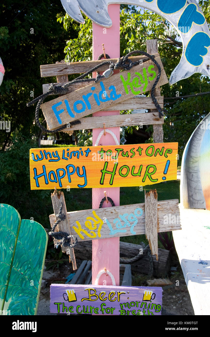 Florida Keys sign in the Florida Keys Stock Photo - Alamy