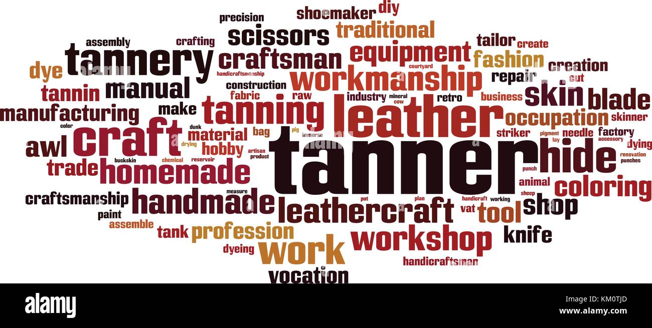 Tanner word cloud concept. Vector illustration Stock Vector Image & Art ...