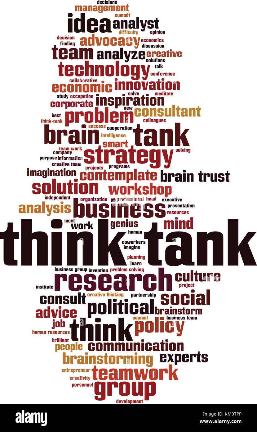 Think tank word cloud concept. Vector illustration Stock Vector Image ...