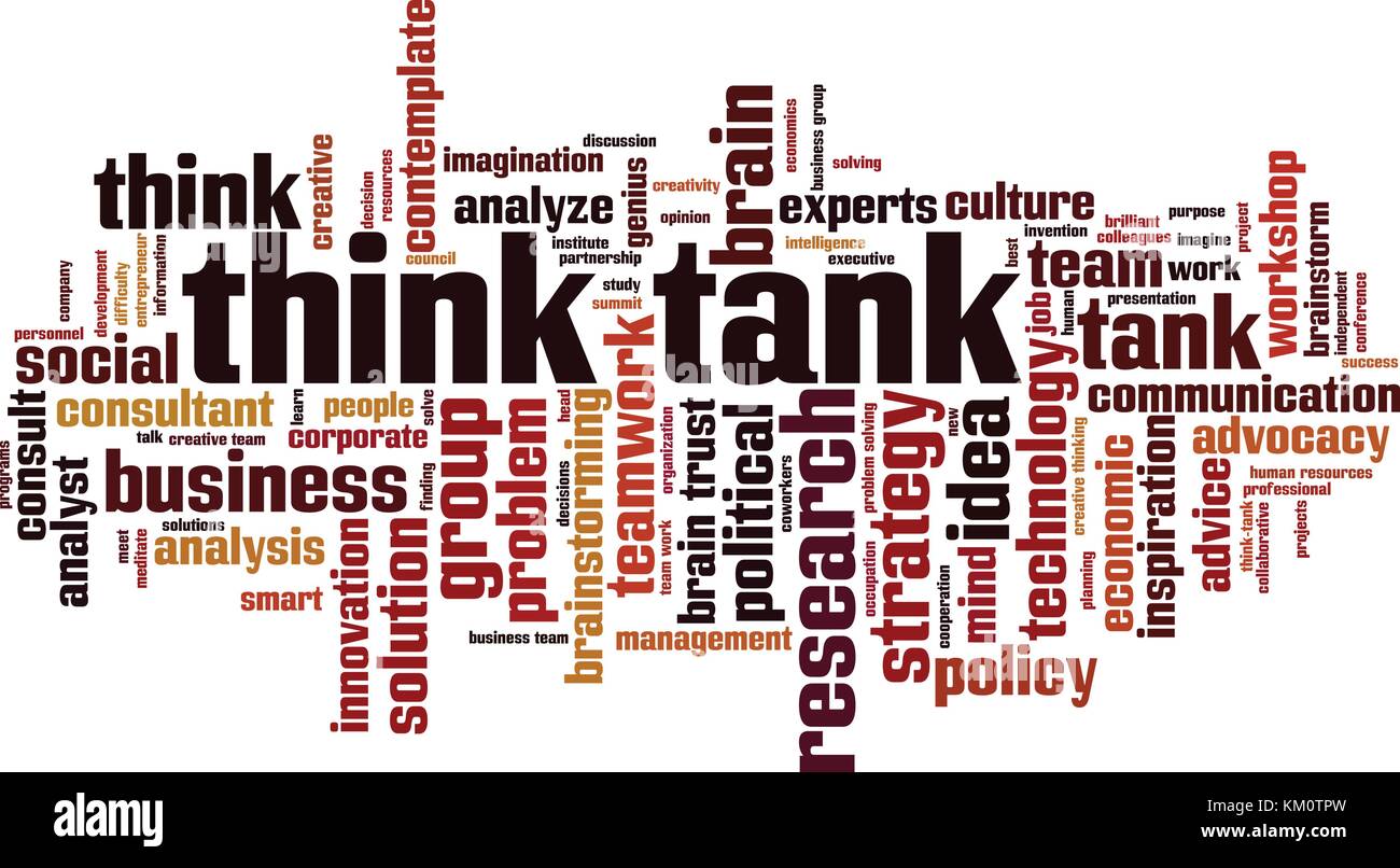 Think tank word cloud concept. Vector illustration Stock Vector Image ...