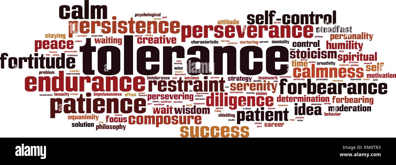 Tolerance word cloud concept. Vector illustration Stock Vector Image ...