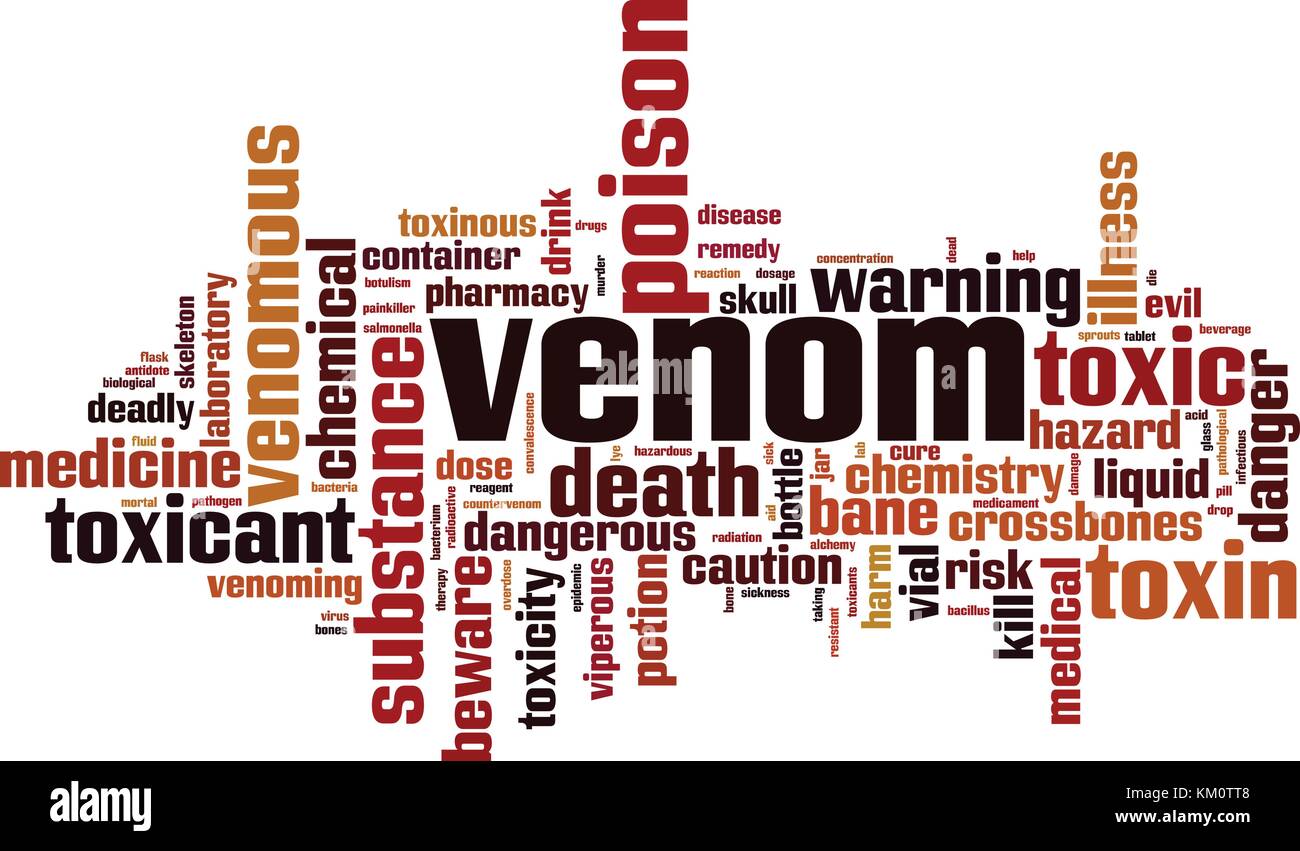 Venom word cloud concept. Vector illustration Stock Vector Image & Art ...