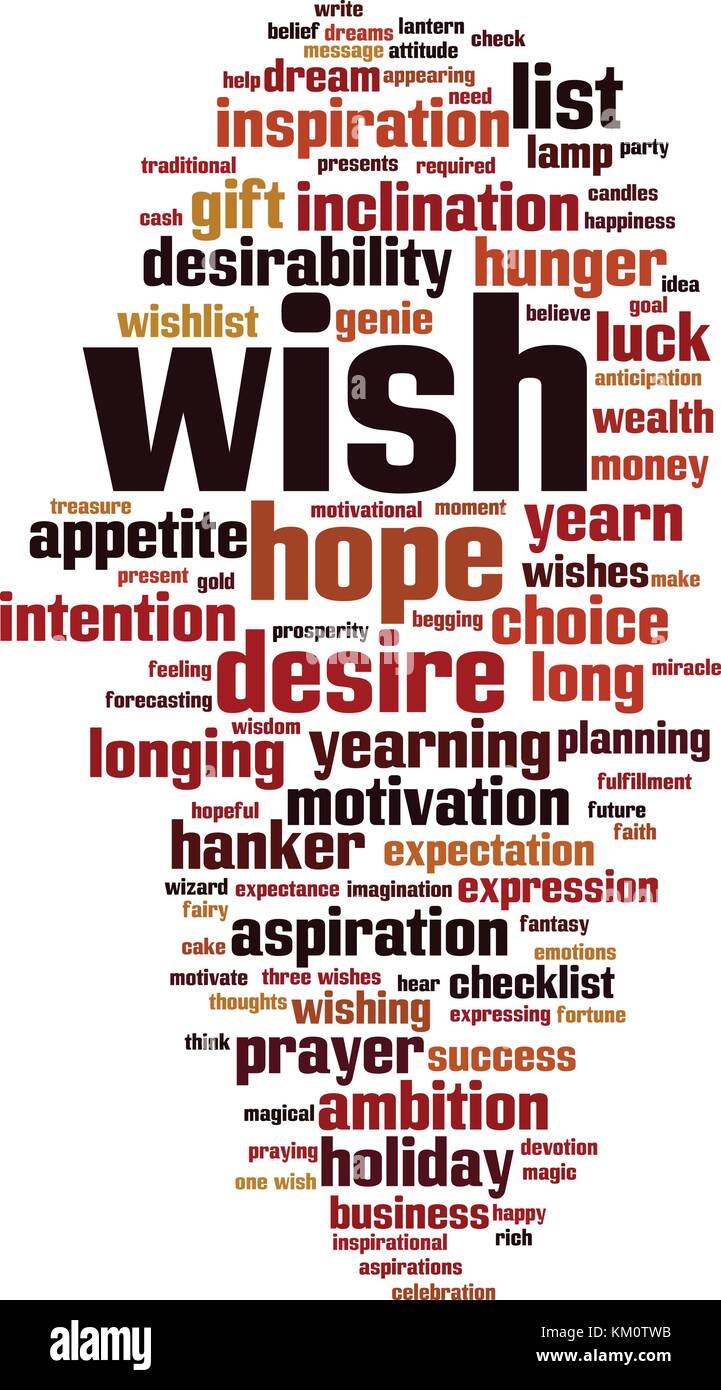Wish word cloud concept. Vector illustration Stock Vector Image & Art ...