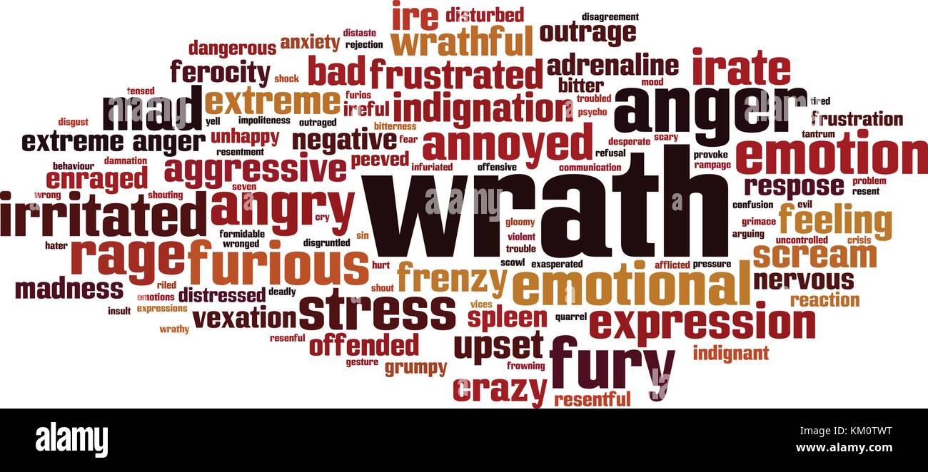 Wrath word cloud concept. Vector illustration Stock Vector Image & Art ...