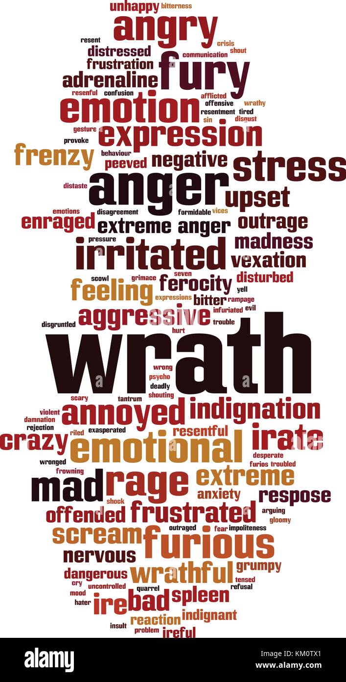 Wrath word cloud concept. Vector illustration Stock Vector Image & Art ...