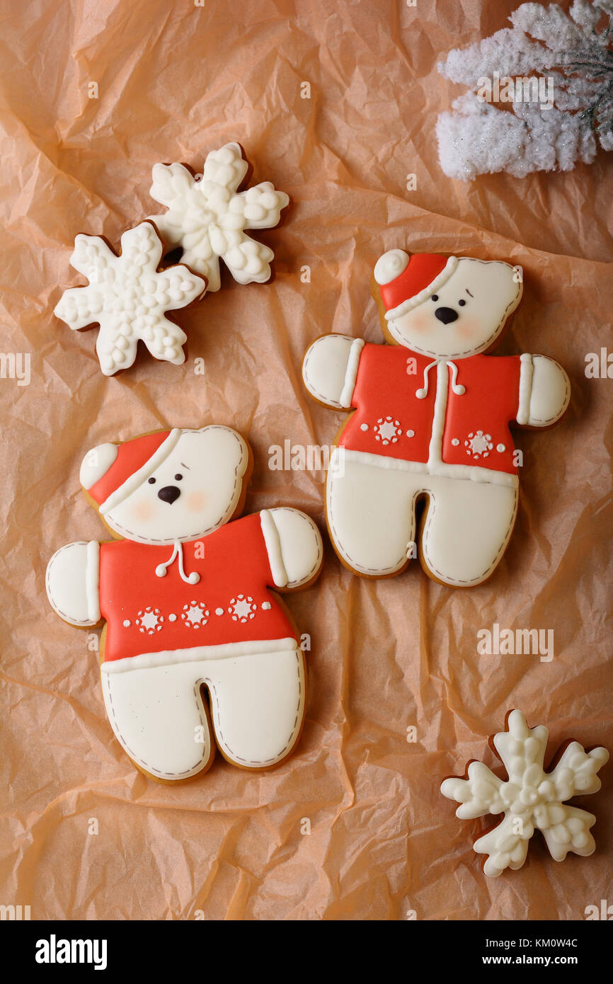 Two christmas bear above Stock Photo - Alamy