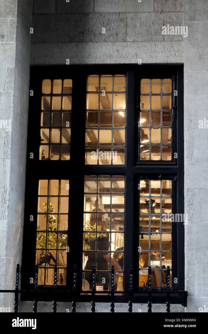 Liberty christmas window display london hi-res stock photography and ...