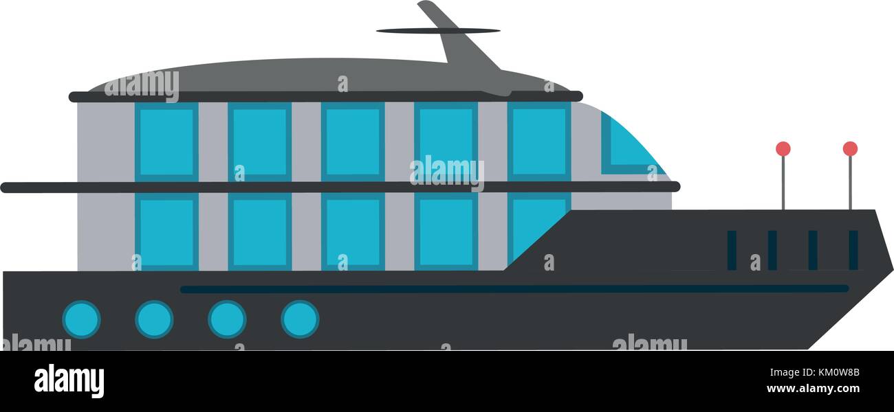 Luxury yacht isolated Stock Vector Image & Art - Alamy