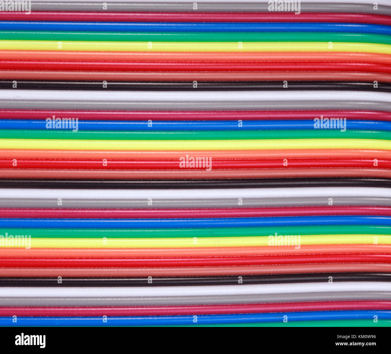 many wire ribbon cable Stock Photo - Alamy