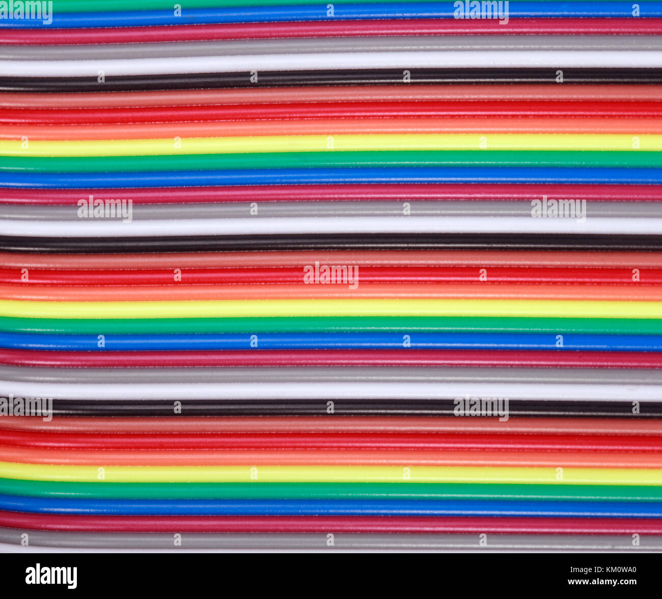 many wire ribbon cable Stock Photo - Alamy