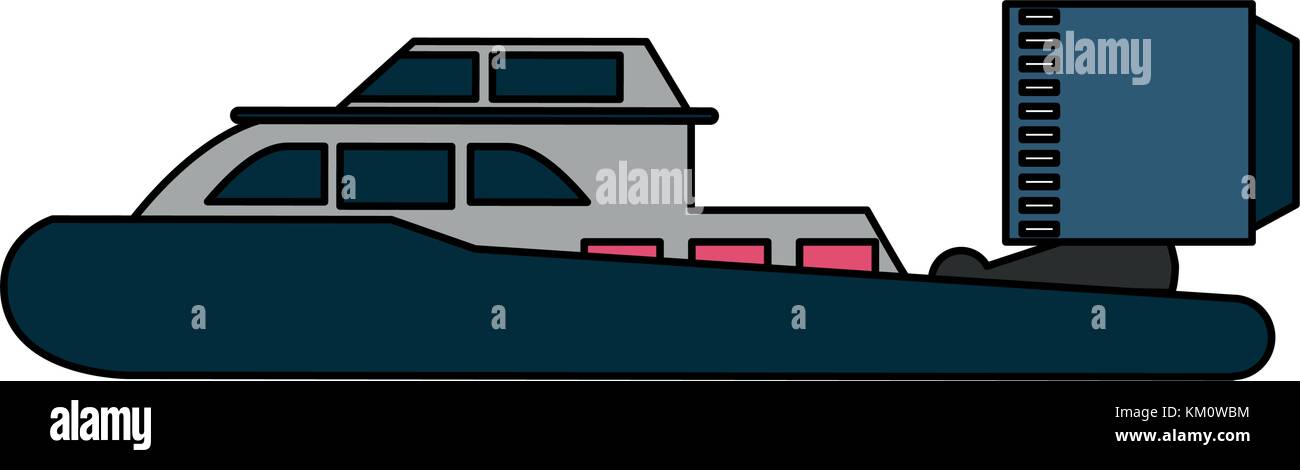 Coastguard fan boat Stock Vector Image & Art - Alamy