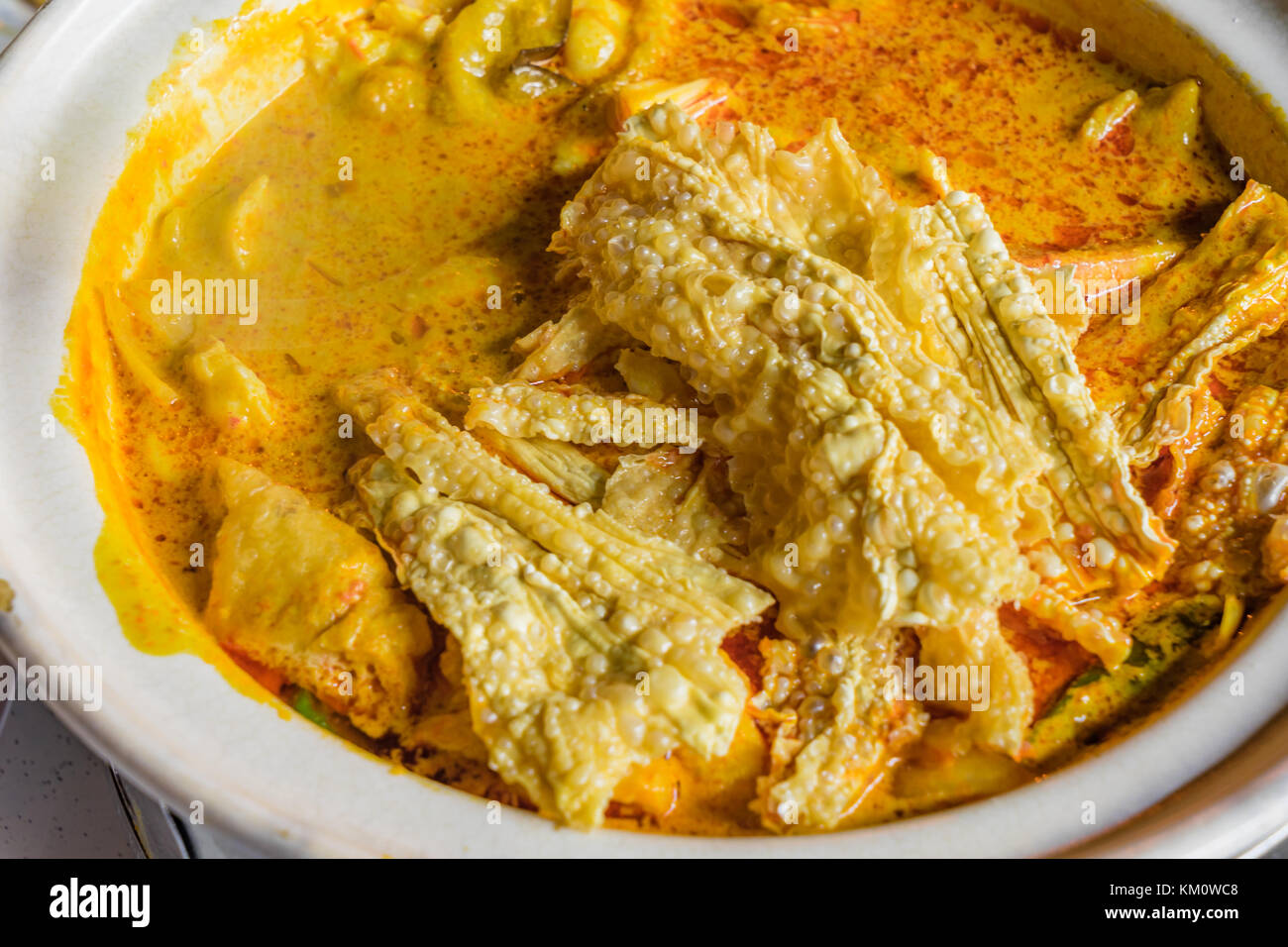 Chinese Fish curry soup, Mappas King fish curry with coconut milk cream ...