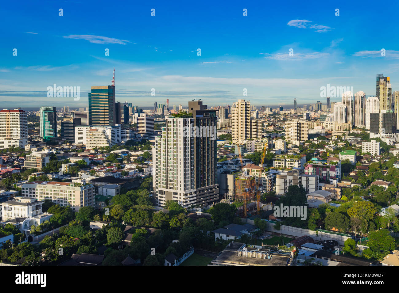 High rise Cityscape Bangkok skyline in Thailand, Bangkok is metropolis ...