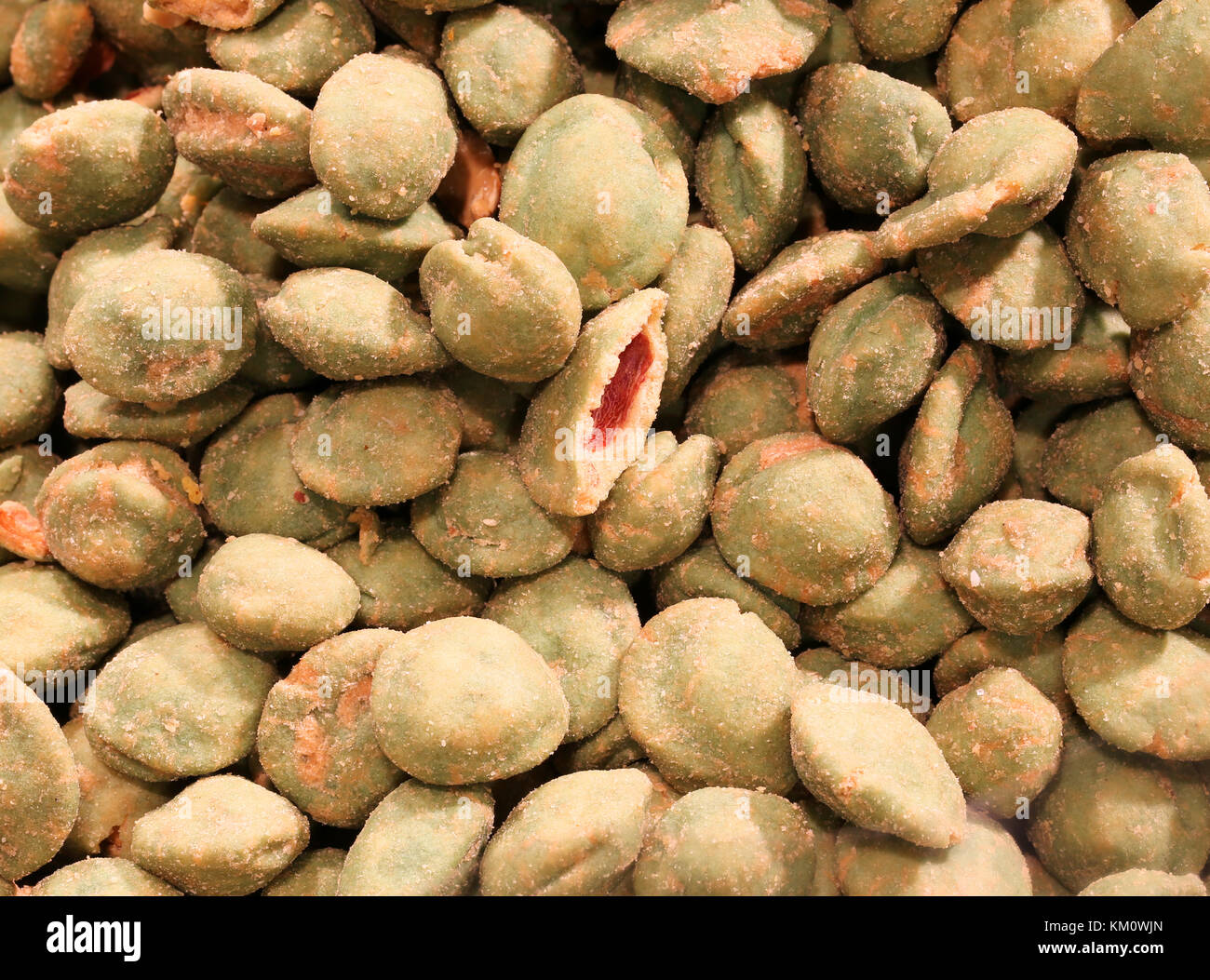 background of many green wasabi seeds, a plant native to Japan Stock ...