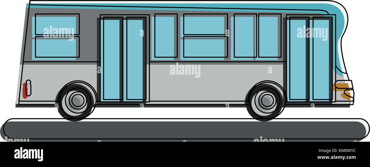 Public bus vehicle Stock Vector Image & Art - Alamy