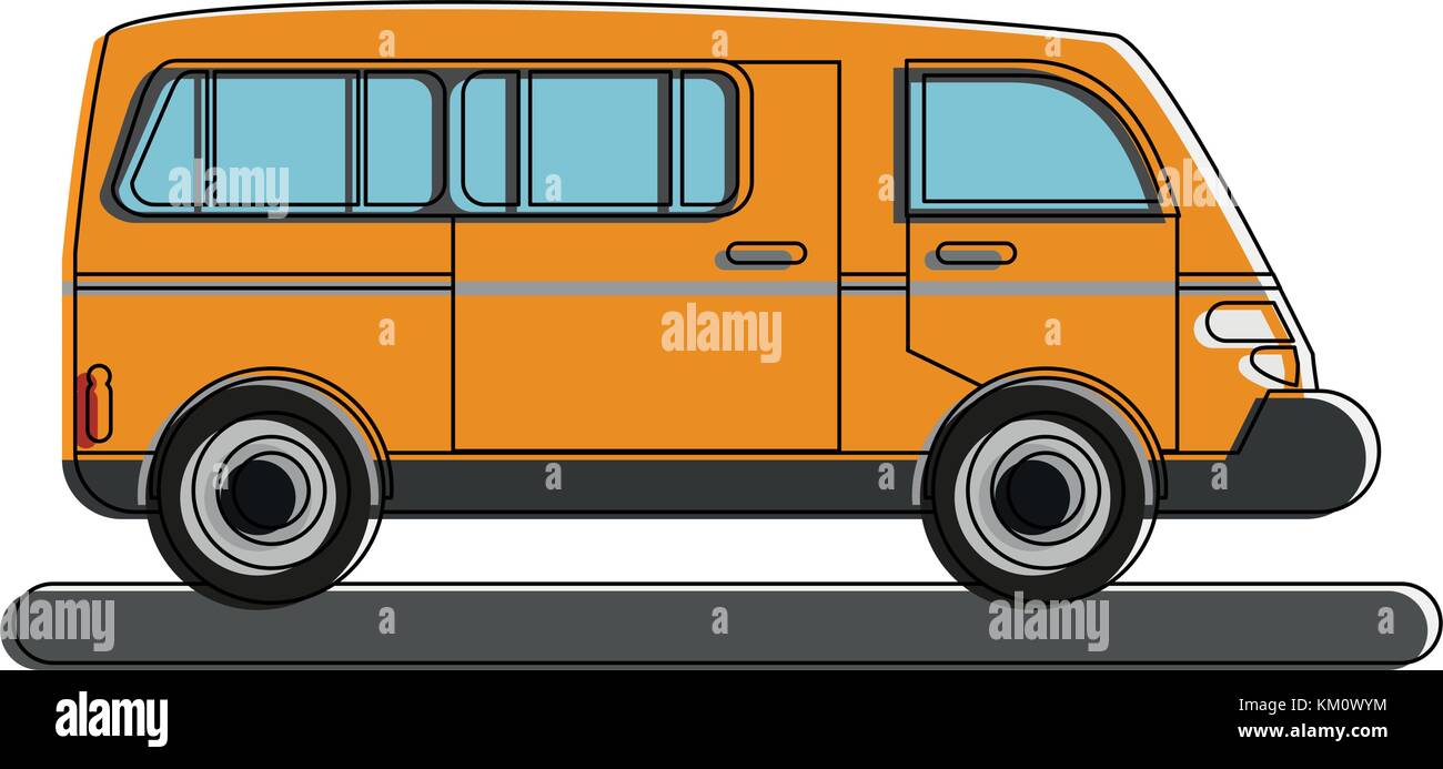 Van vehicle isolated Stock Vector Image & Art - Alamy