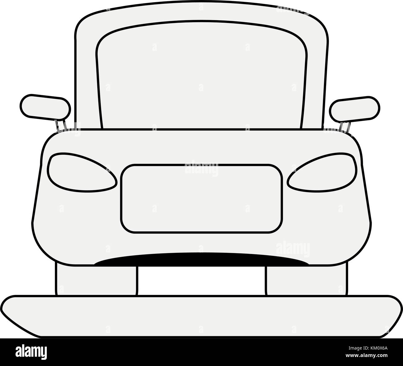 Car frontview vehicle Stock Vector Image & Art - Alamy