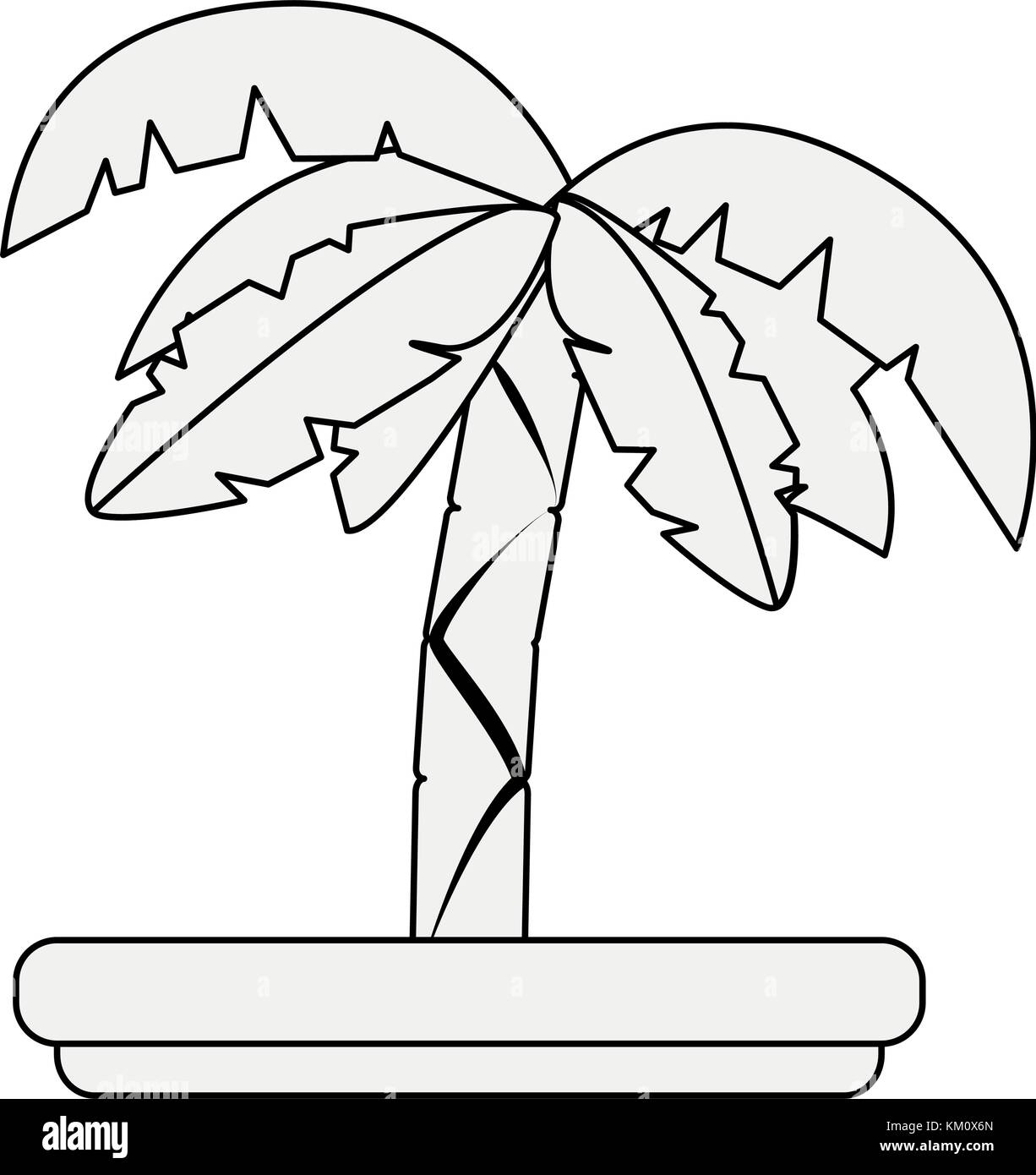 Palm tree isolated Stock Vector Image & Art - Alamy
